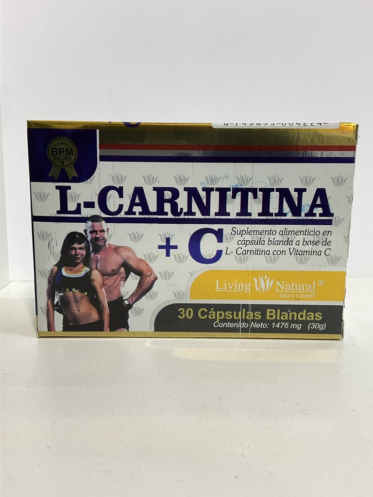 L-CARNITINA + C BLISTER X 30 CAPSULAS LIVING NATURAL | Importmas ...