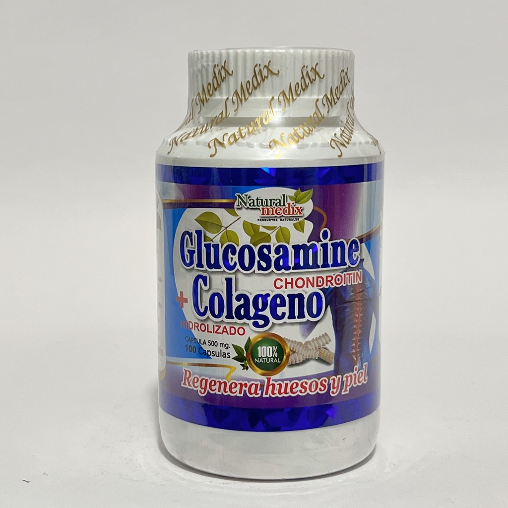 GLUCOSAMINE CHONDROITIN MAS COLAGENO HIDROLIZADO NATURAL MEDIX ...