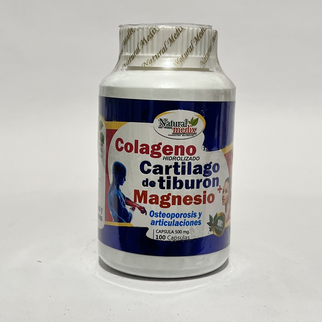 COLAGENO HIDROLIZADO+CARTILAGO DE TIBURON+MAGNESIO NATURAL MEDIX ...