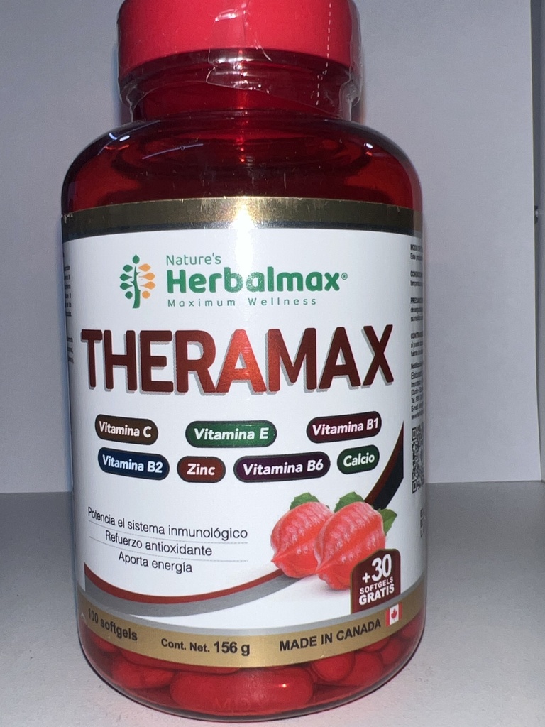 THERAMAX MULTIVITAMINICO 130 CAPSULAS HERBALMAX | Importmas ...